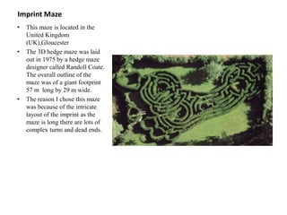 Mood board of research for The Maze Adventure | PPTX | Puzzle Video ...