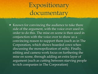 Mood board expositionary documentary | PDF