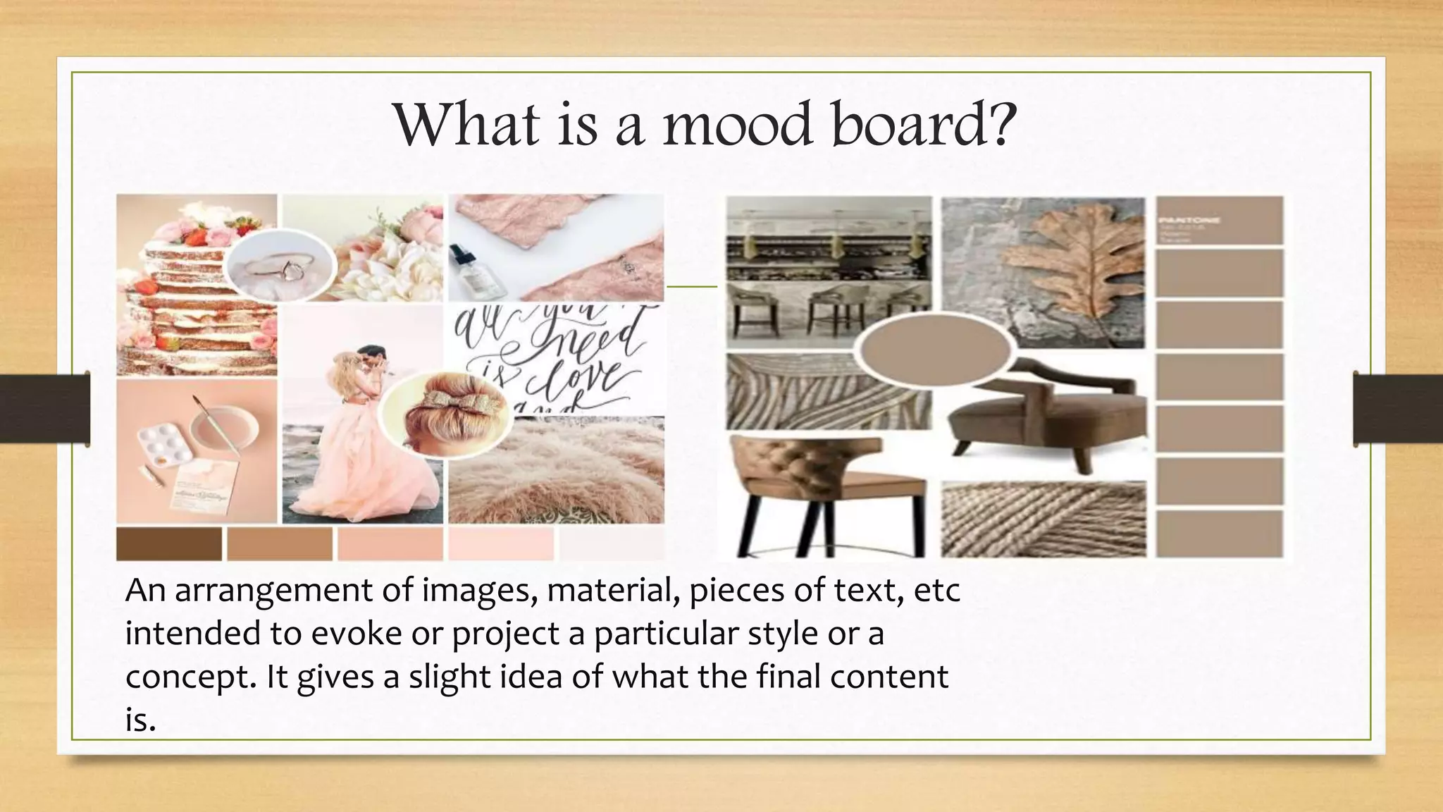 Mood board and inspiration board | PPTX
