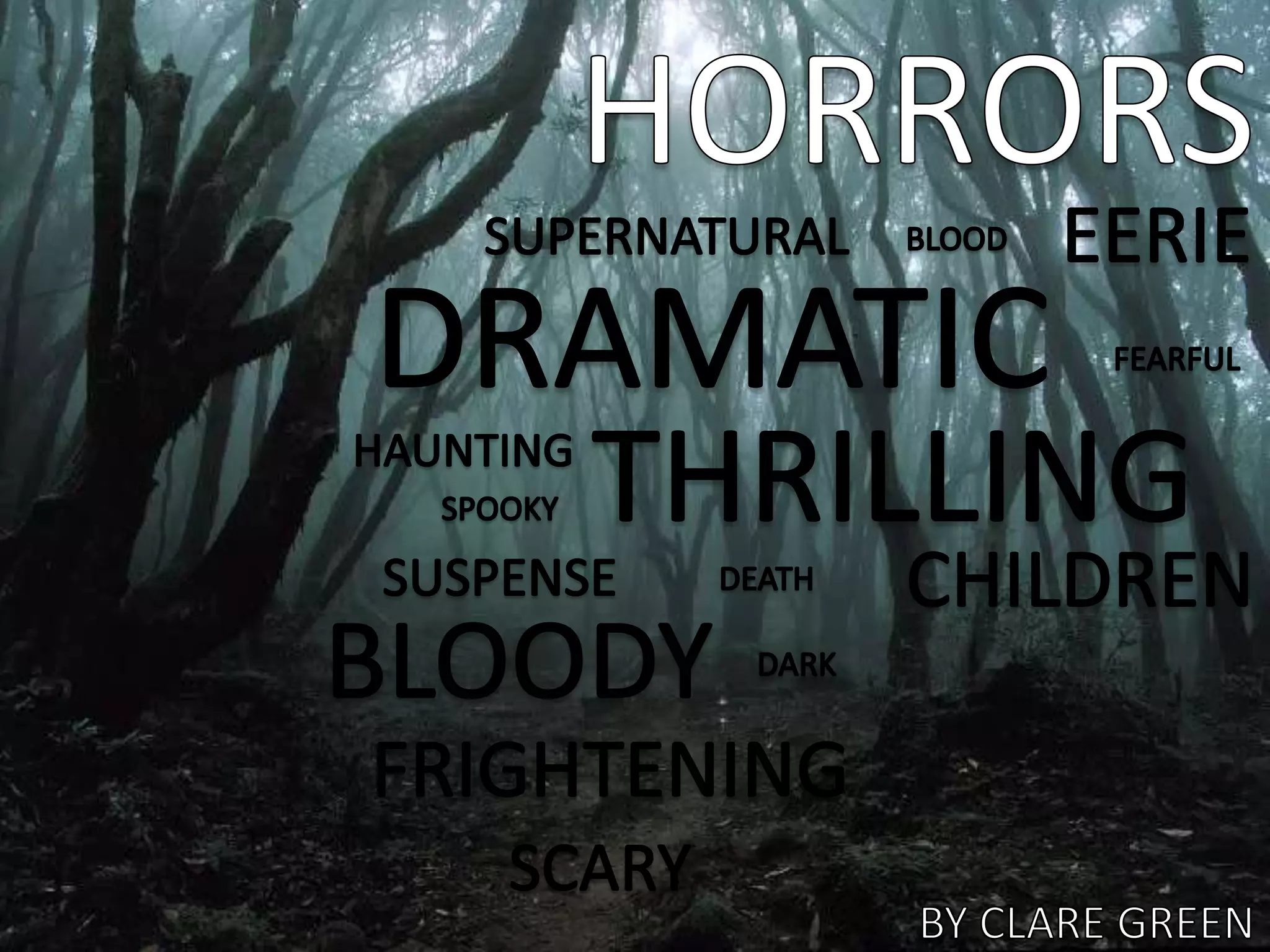 Horror Mood Board | PPTX