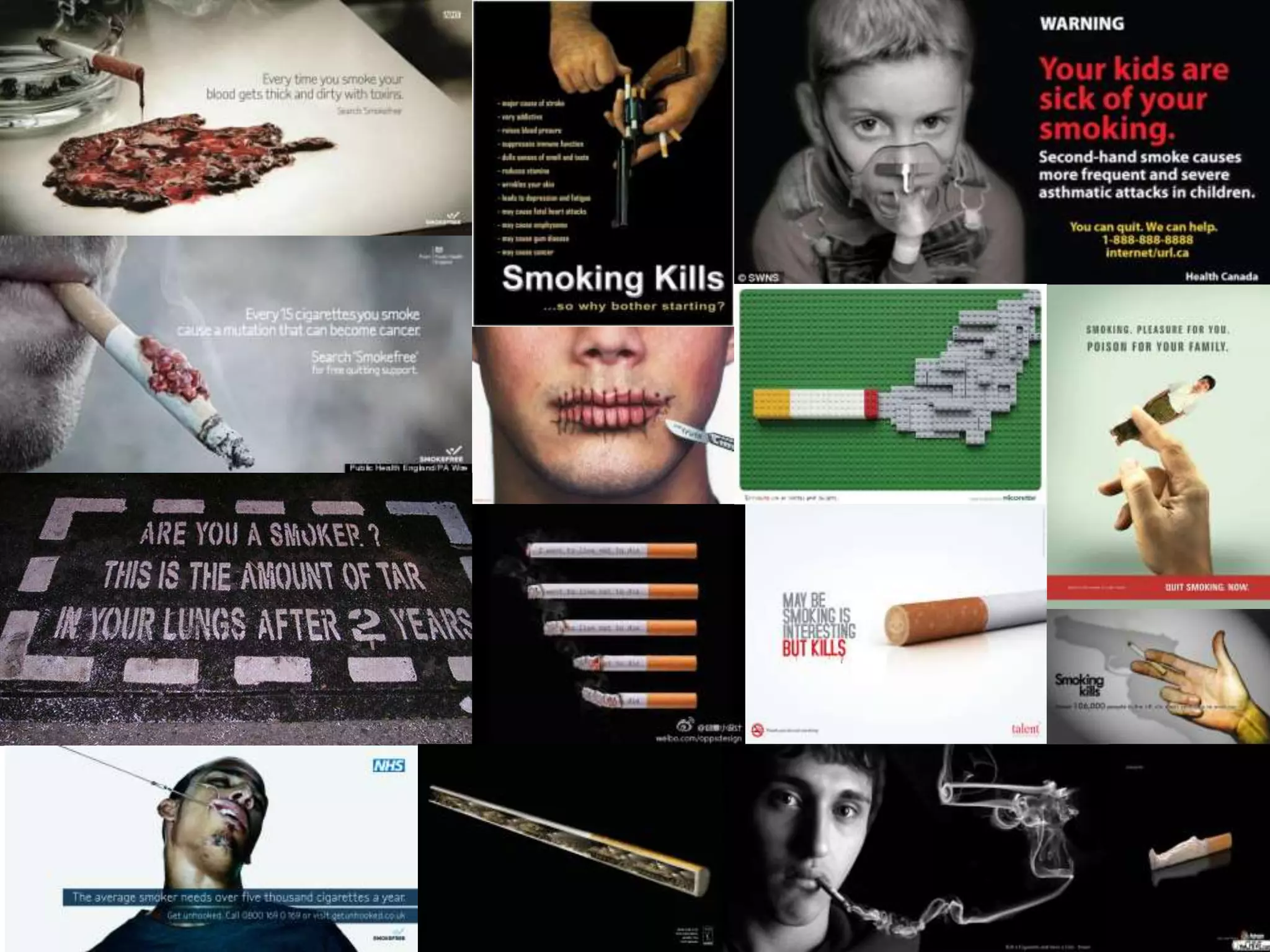 Mood board and mind map of quit smoking - Liam Heeley | PPTX