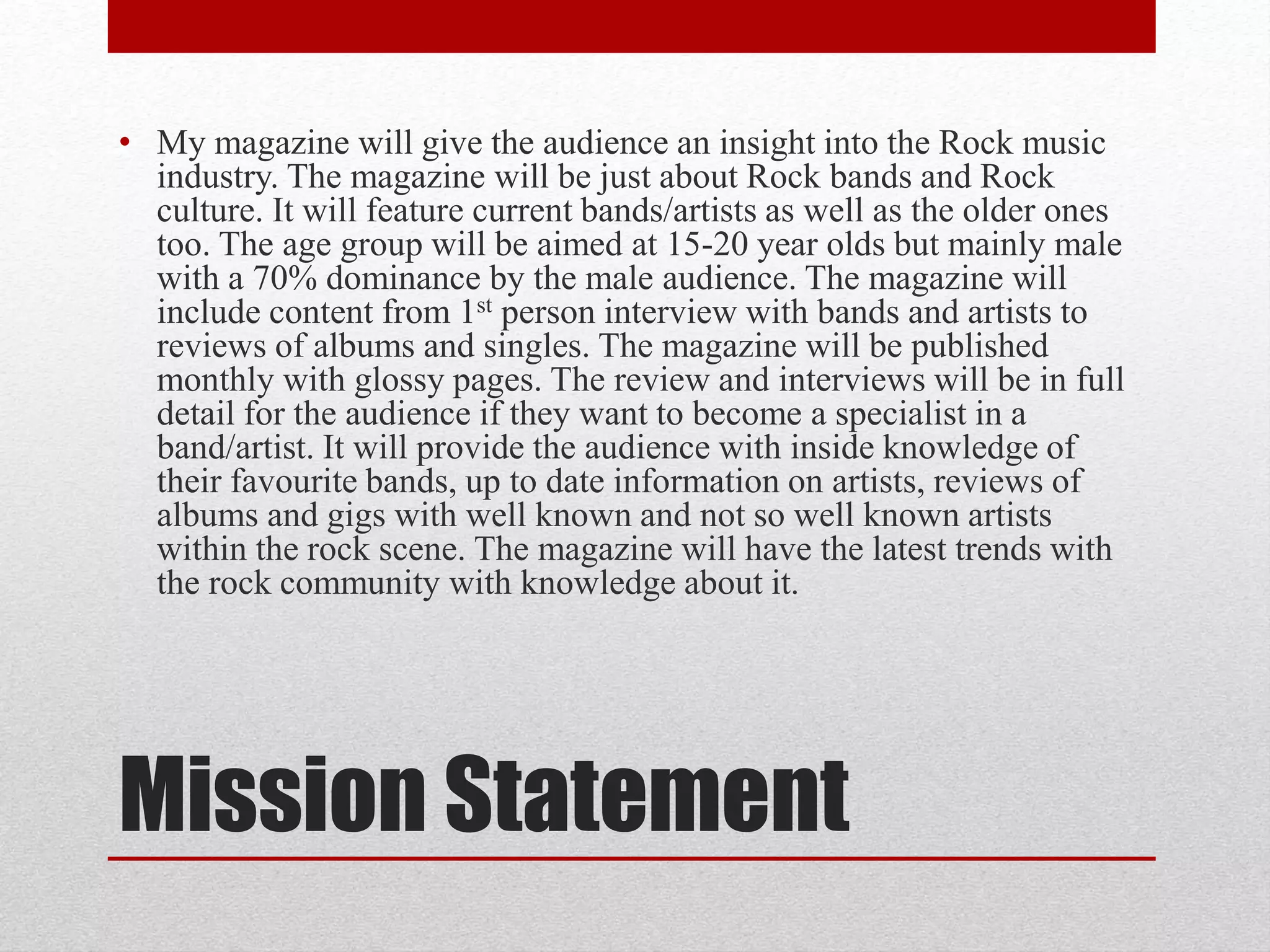 Mood board and mission statement | PPT