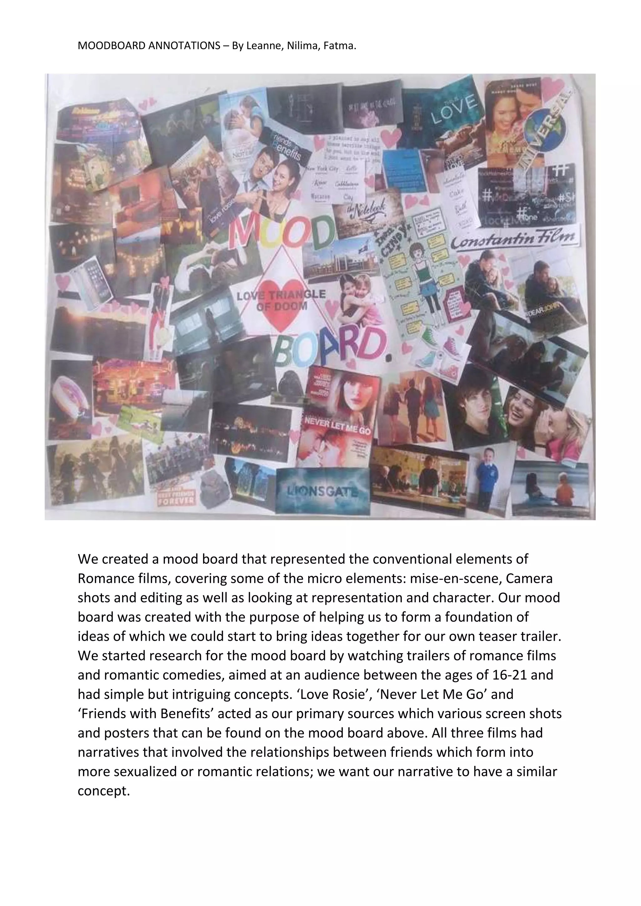 Moodboard Annotations | PDF