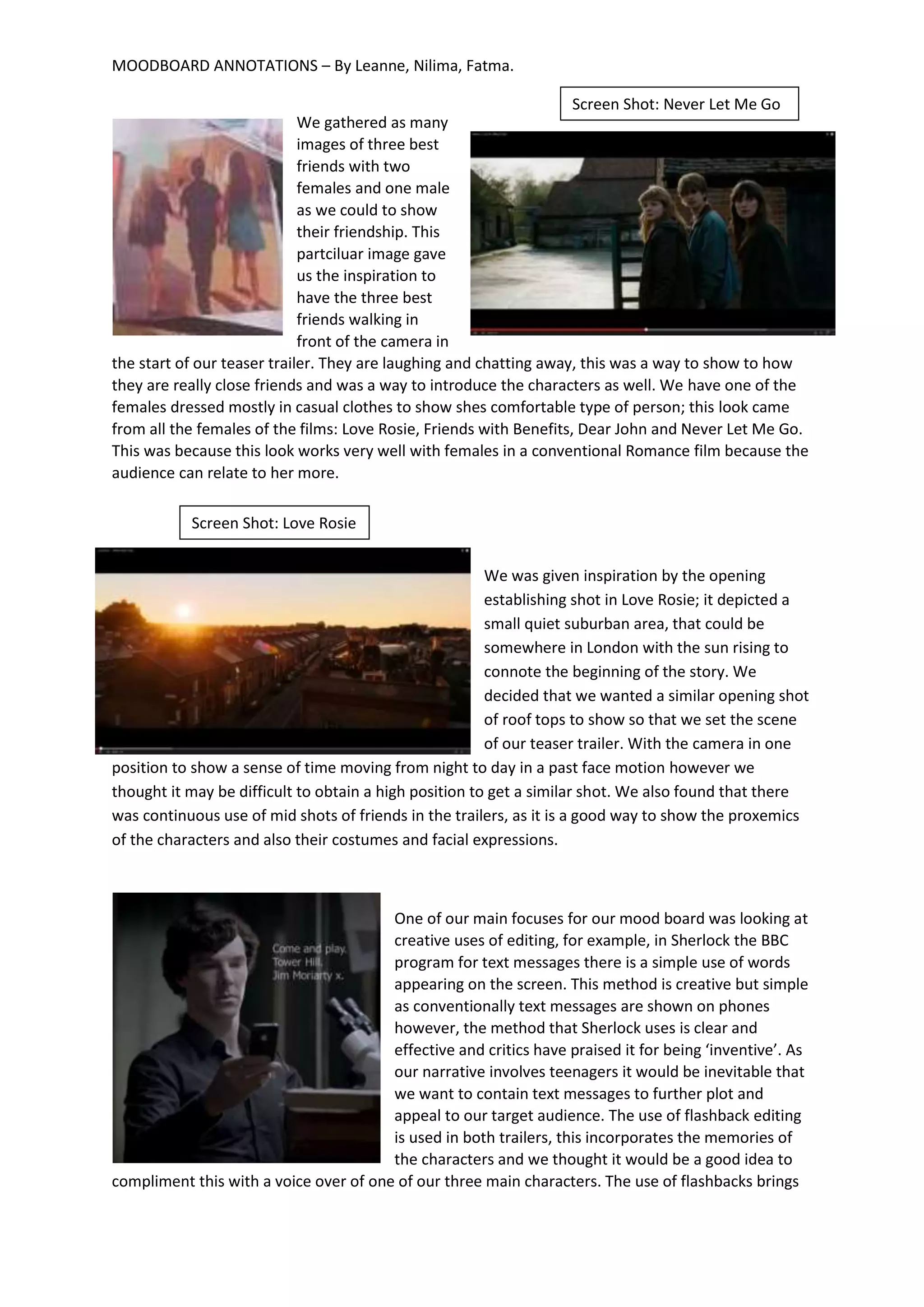 Moodboard Annotations | DOCX