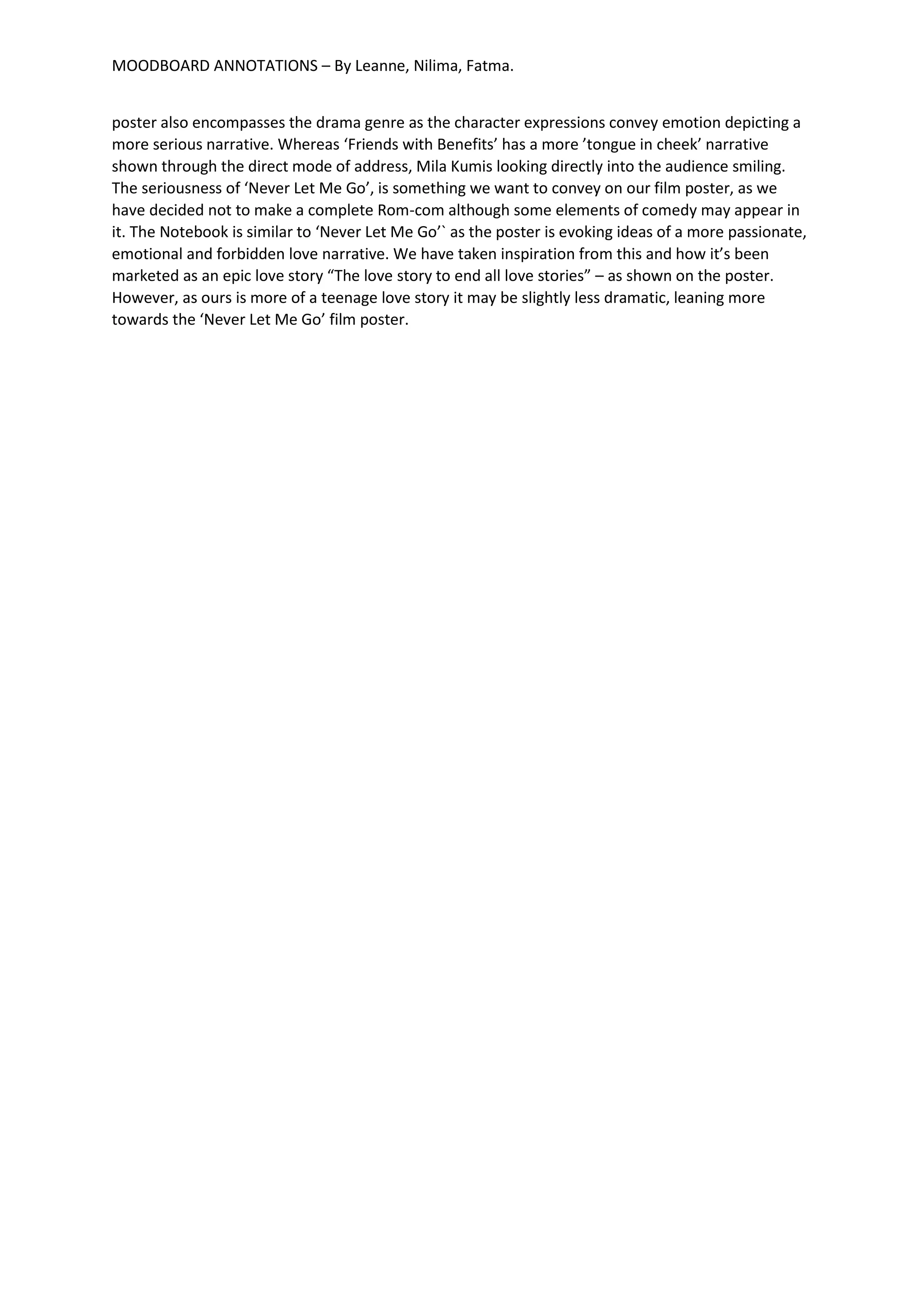 Moodboard Annotations | PDF