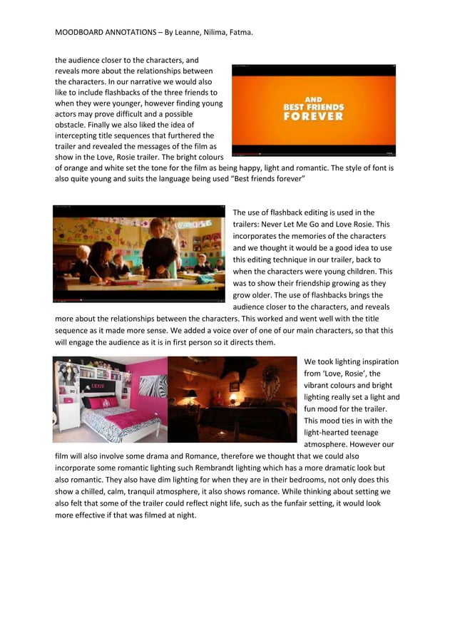 Moodboard Annotations | PDF