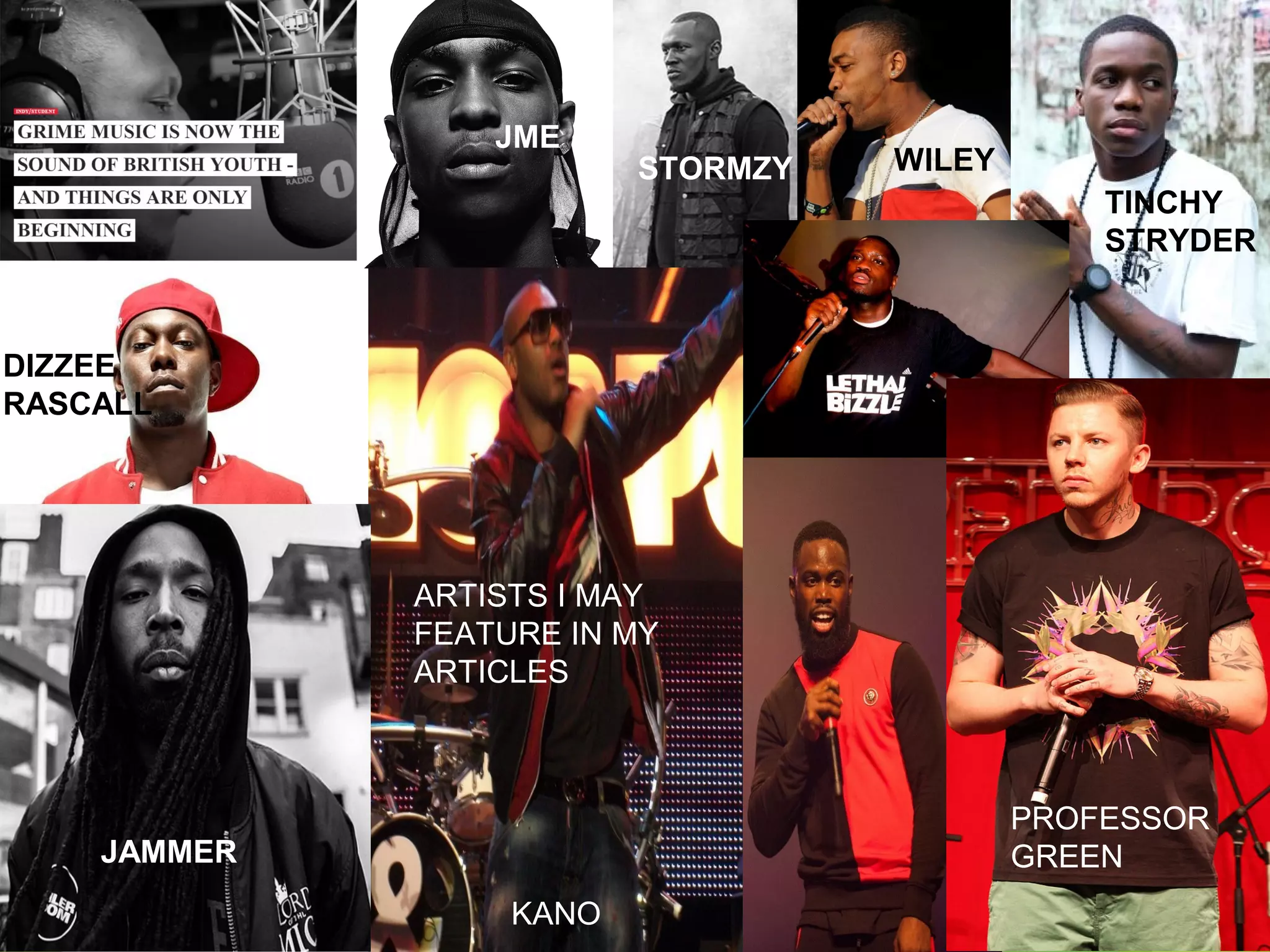 Moodboard grime artists | PPT