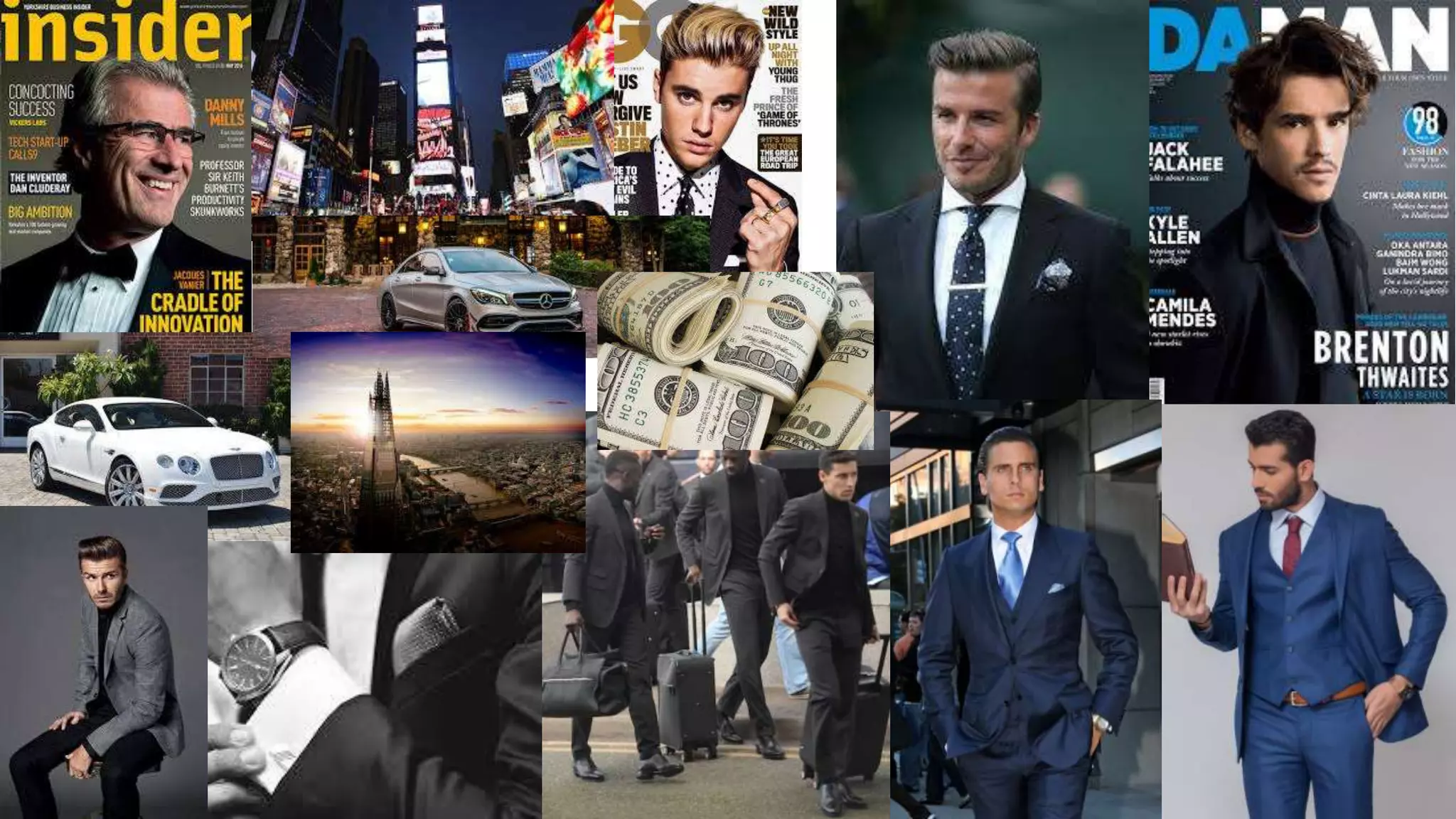 Mood board magazines men fashion | PPTX