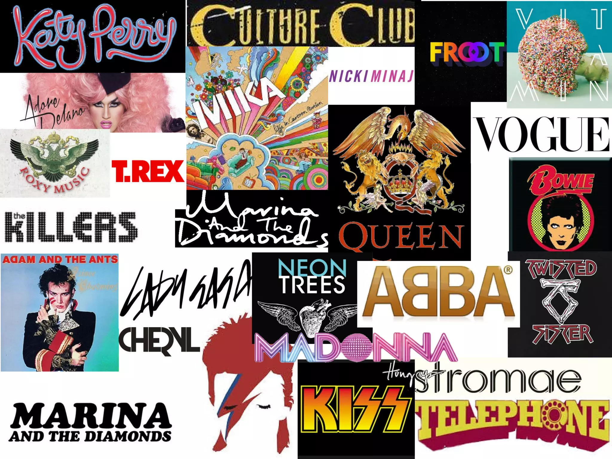 Moodboard of logos and font ideas | PPT