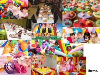 Mood board party food | PPTX