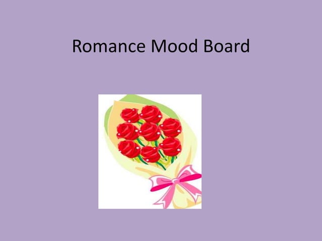Romance Genre Mood Board | PPT