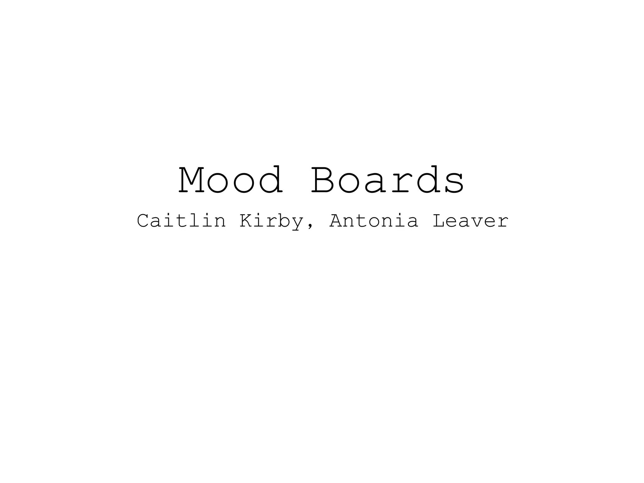 Mood boards | PPT