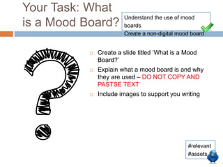 Moodboards Cover Lesson | PPTX