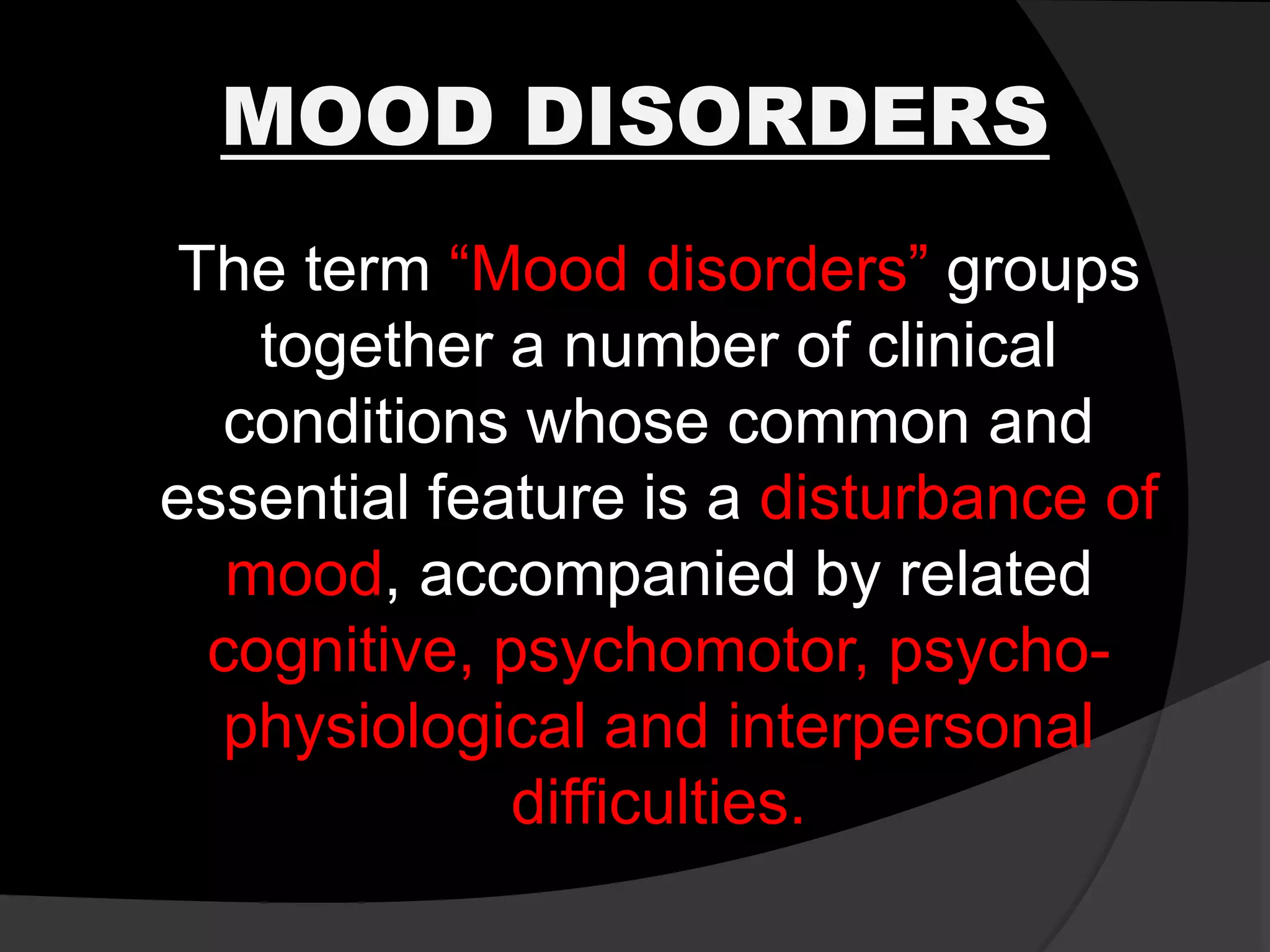 Mood disorder | PPTX