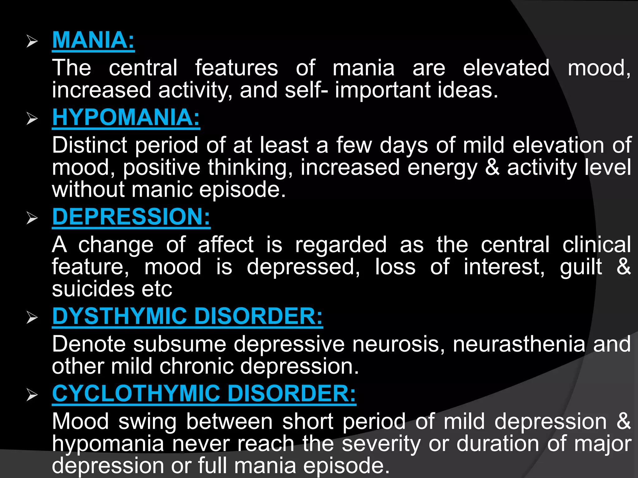 Mood disorder | PPTX