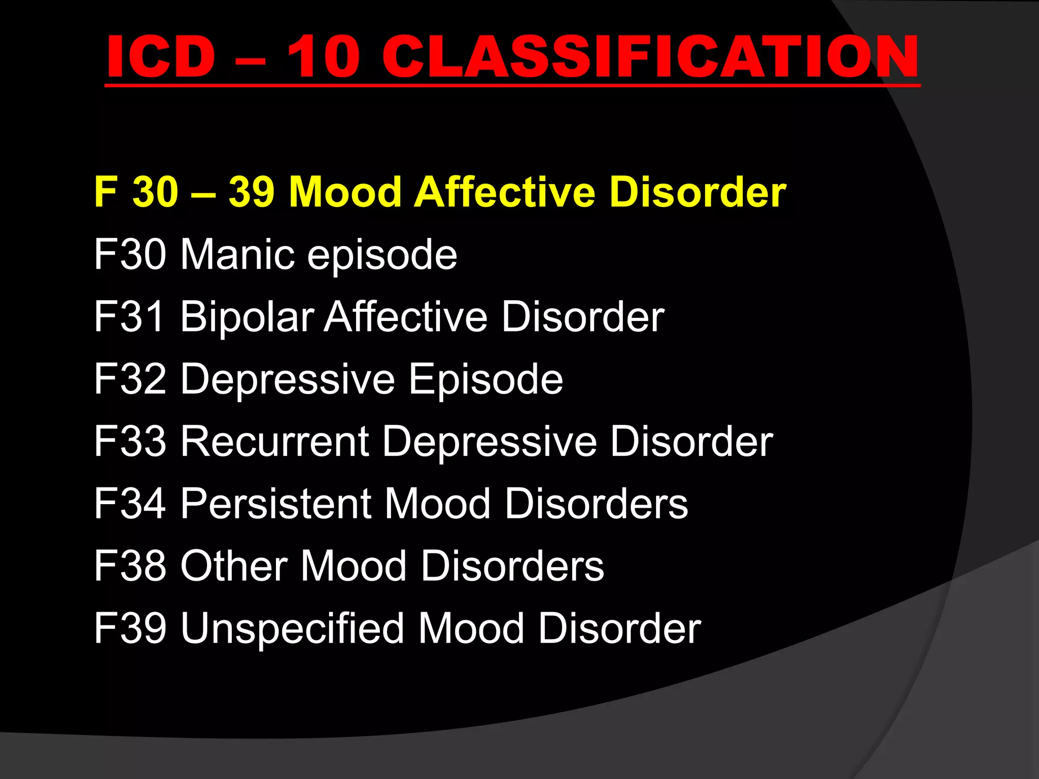 Mood disorder | PPTX