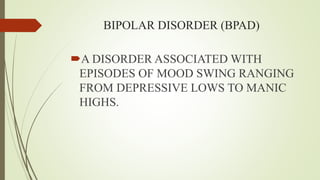 MOOD DISORDER.pptx mood disorders in psychiatry | PPT