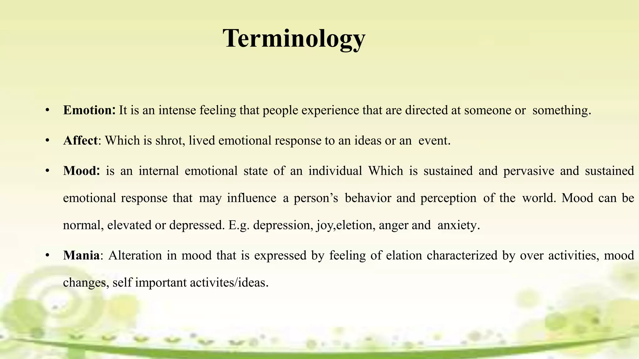 Mood disorder and depression | PPTX