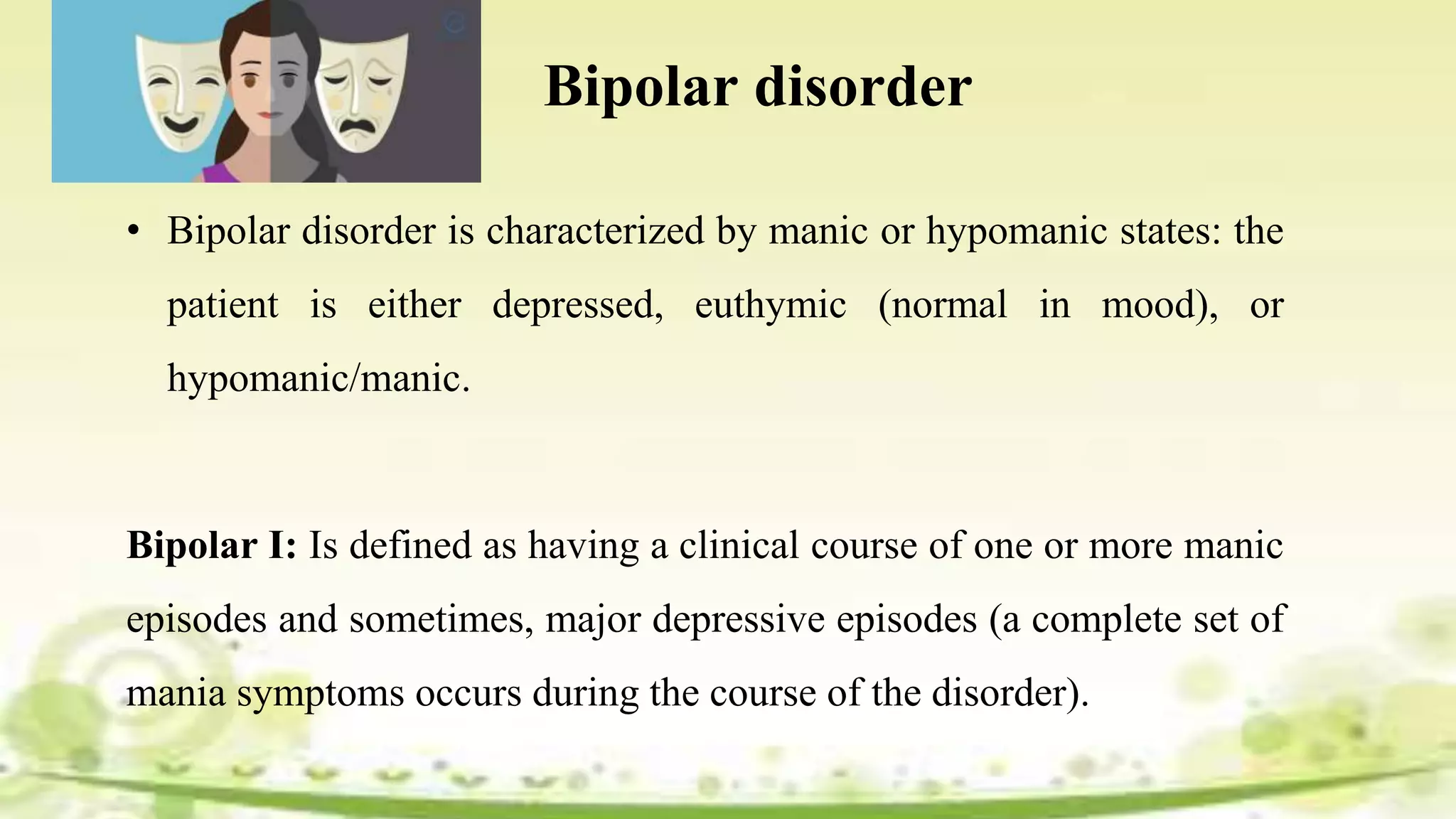 Mood disorder and depression | PPTX