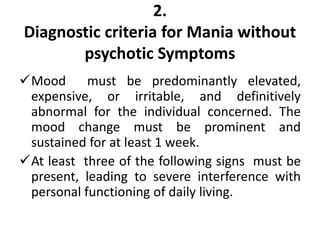 Mood disorder & Manic episode | PPTX