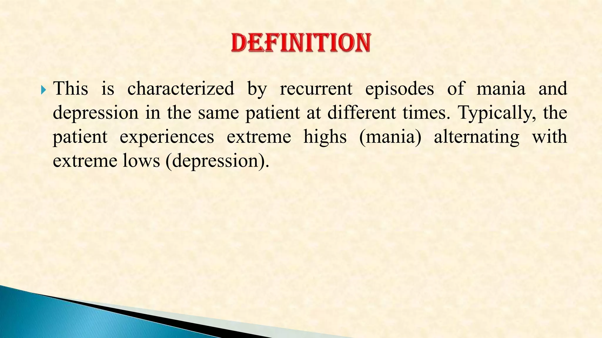 Mood disorder Slideshare | PPTX