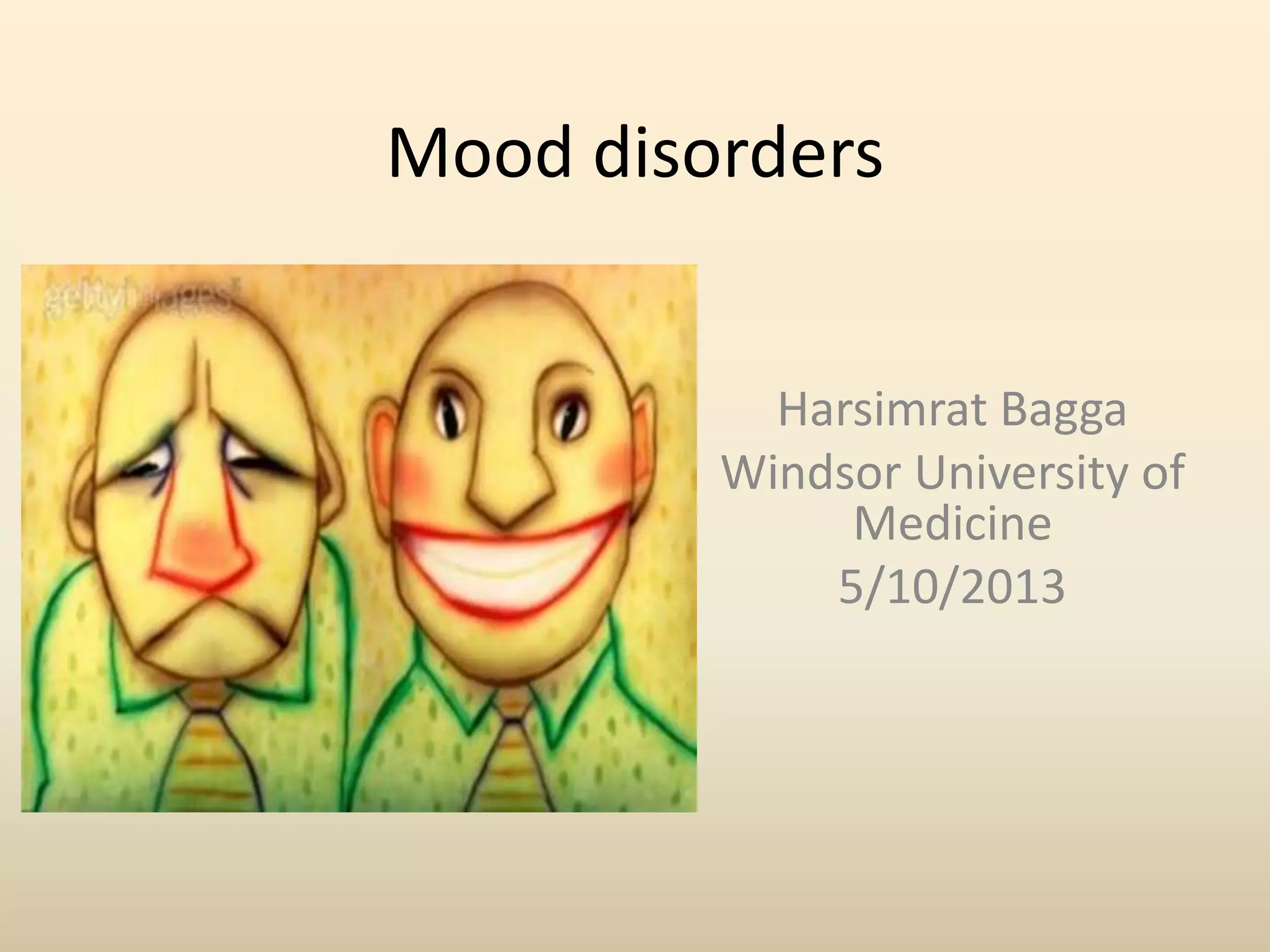 Mood disorders | PPT