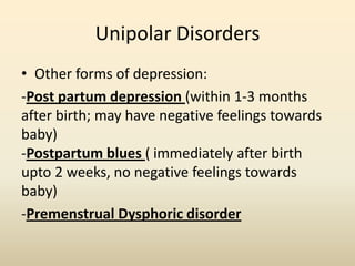 Mood disorders | PPT