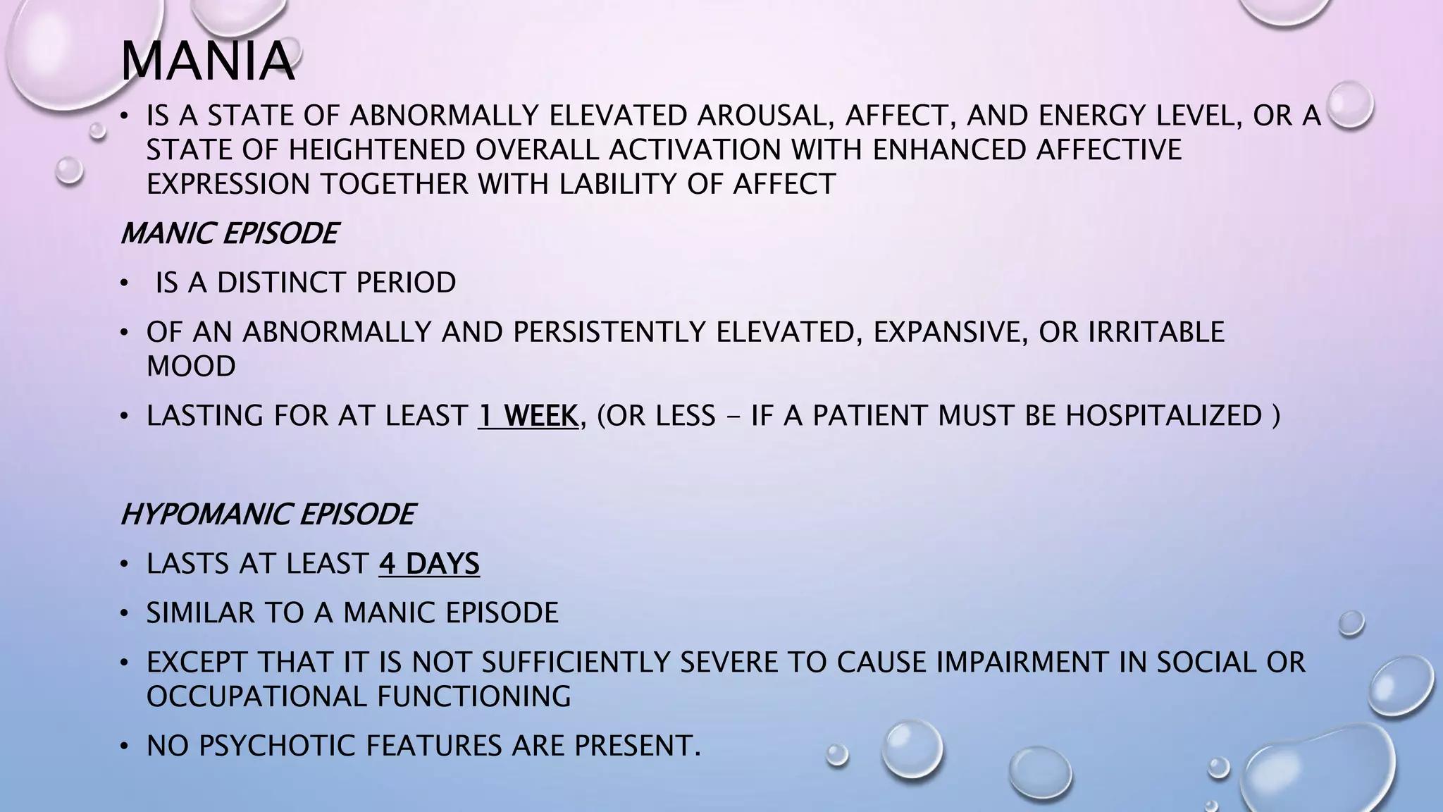 Mood disorders | PPTX
