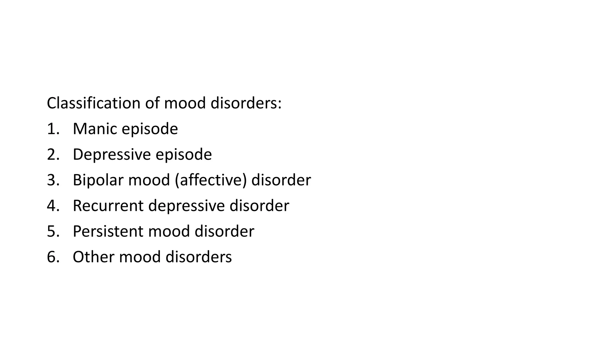 MOOD DISORDERS | PPTX