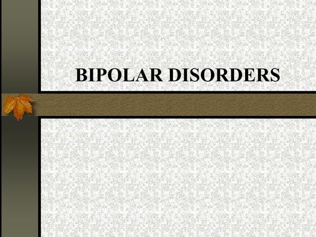 Mood Disorders- Psychiatric nursing | PPT