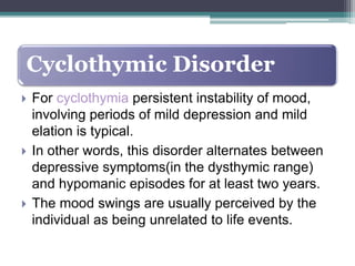 clinical mental health MOOD DISORDERS.pptx