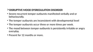 Mood disorders - types, evaluation and occupational therapy | PPTX
