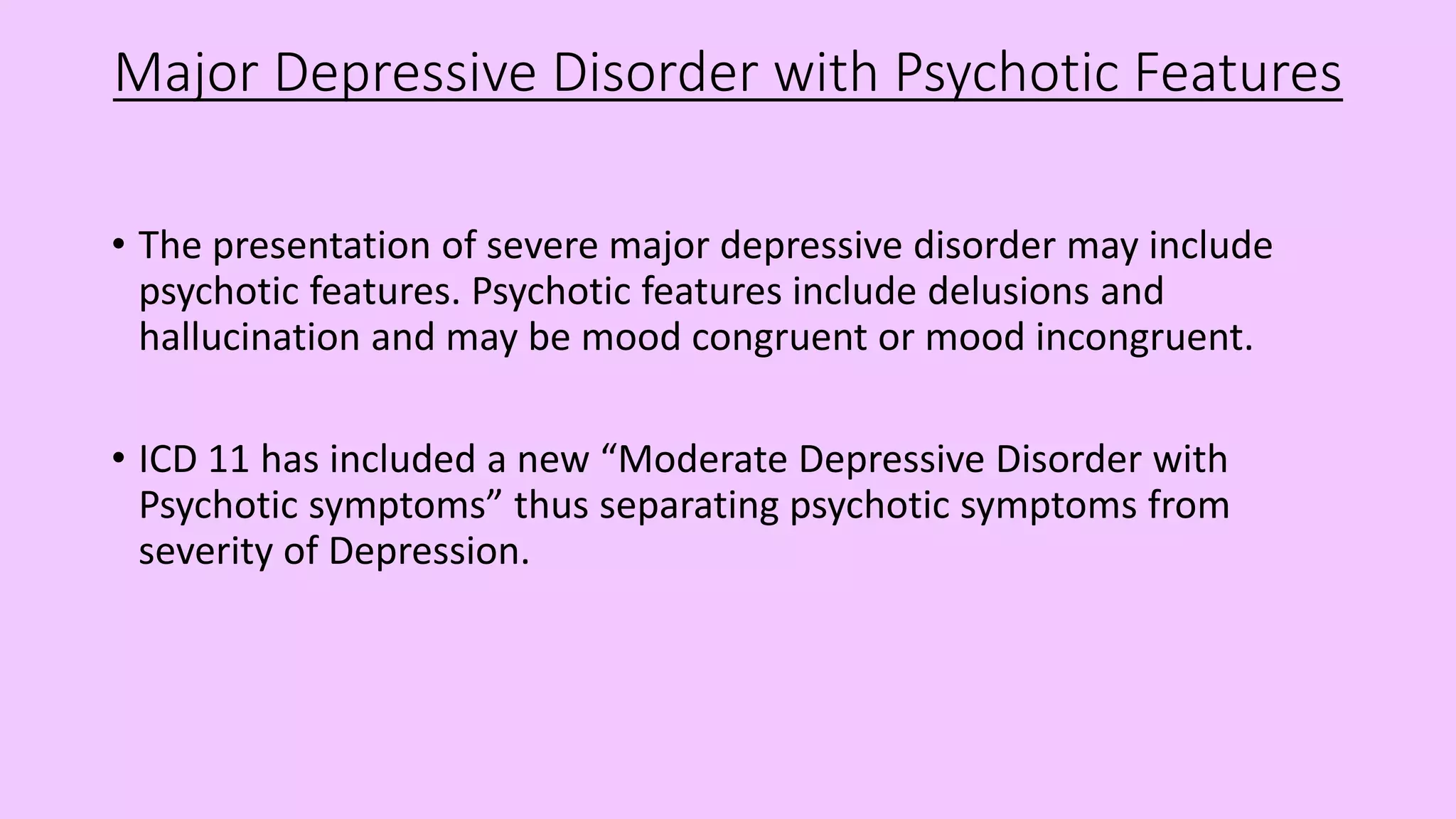 Mood disorders DSM 5 and ICD 11 | PPTX