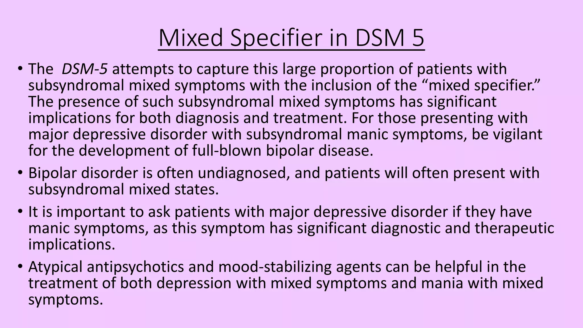 Mood disorders DSM 5 and ICD 11 | PPTX