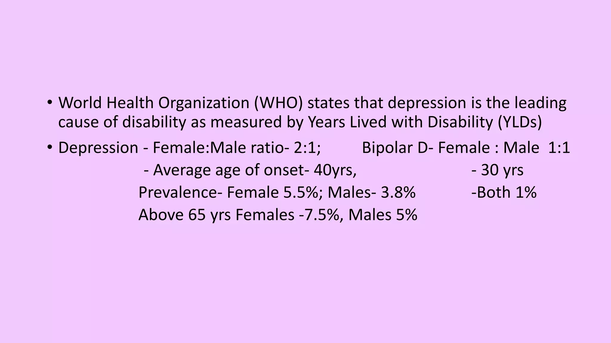 Mood disorders DSM 5 and ICD 11 | PPTX
