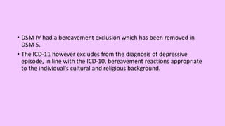 Mood disorders DSM 5 and ICD 11 | PPTX