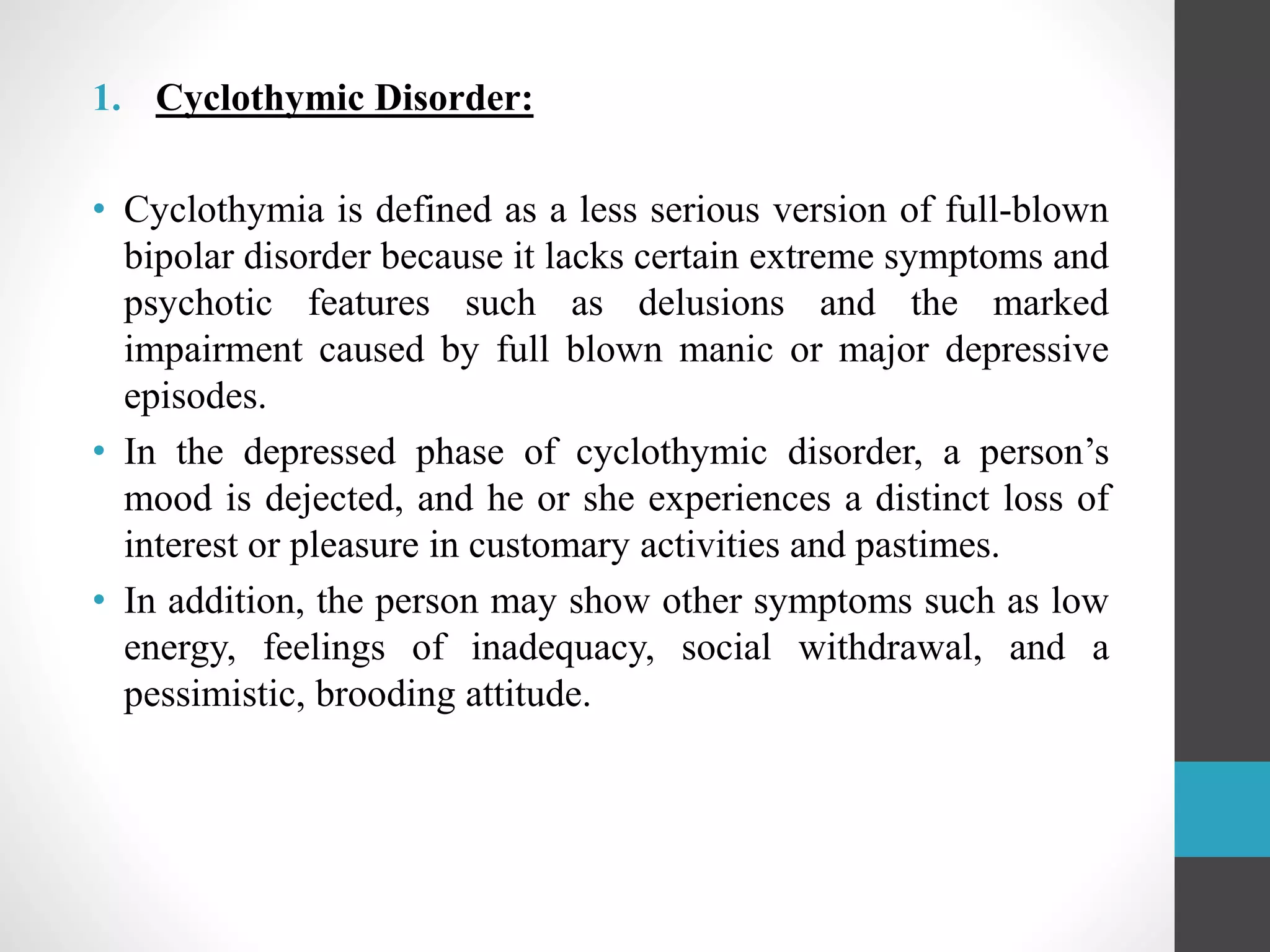 Mood disorders ppt | PPTX