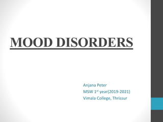 Mood disorders ppt | PPTX