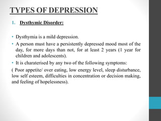 Mood disorders ppt | PPTX