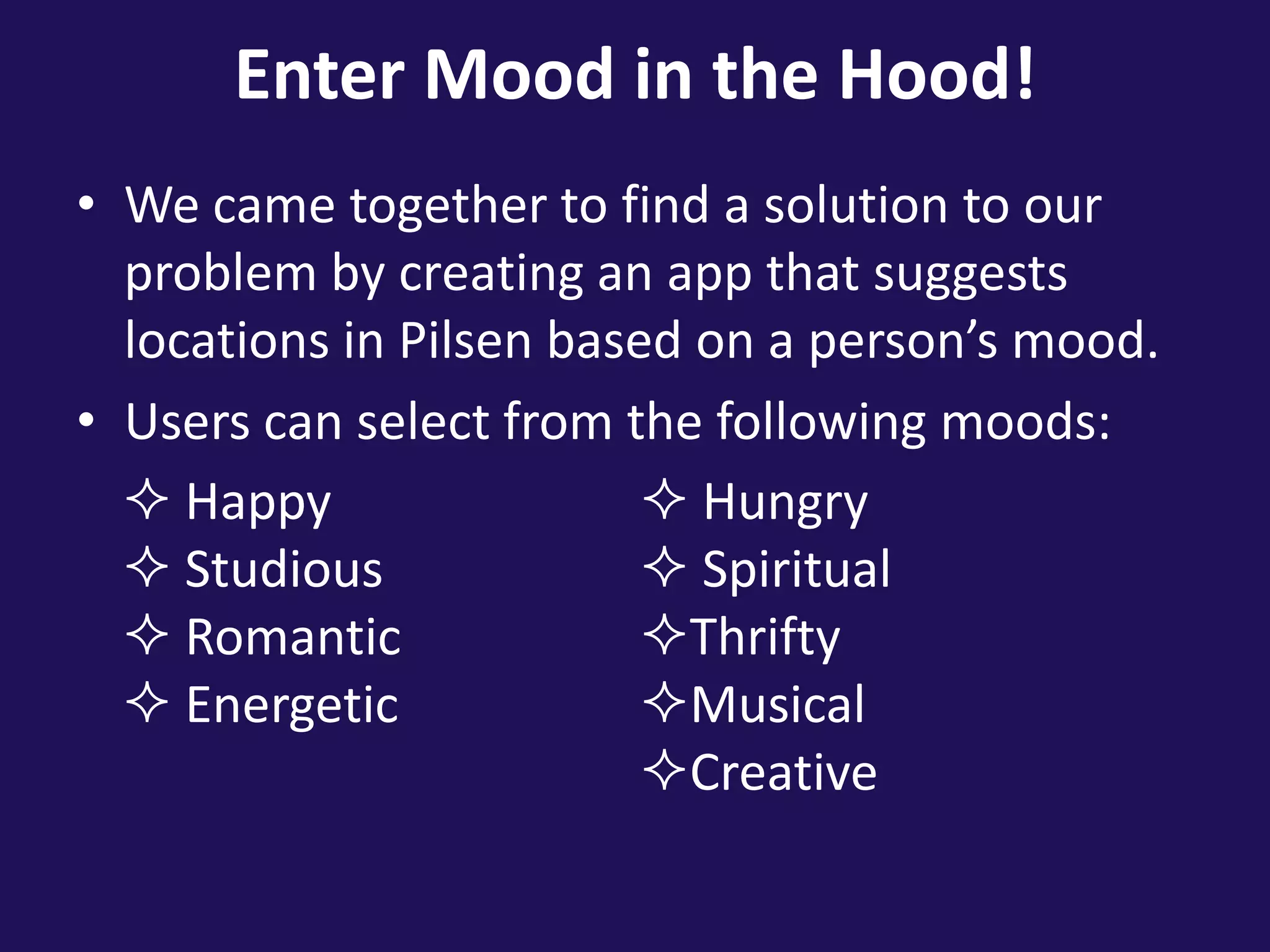 Mood in the hood deck | PPT