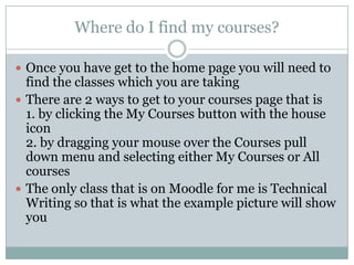The Basics of Moodle | PPTX | Email | Internet