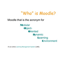Moodle - E Learning | PPT