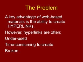 Moodle: Auto-linking | ODP