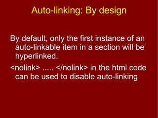 Moodle: Auto-linking | ODP