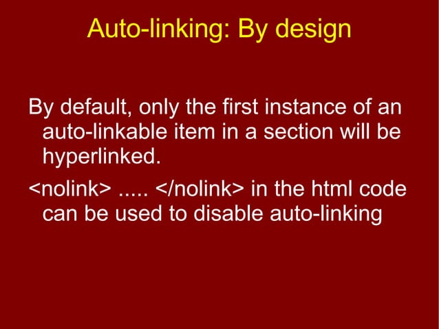 Moodle: Auto-linking | ODP