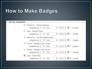 Moodle Badges | PPT