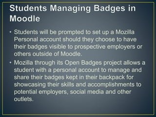 Moodle Badges | PPT