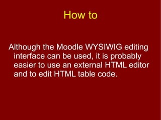 Moodle: Coloured Boxes | PPT