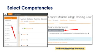Moodle competency framework | PPT