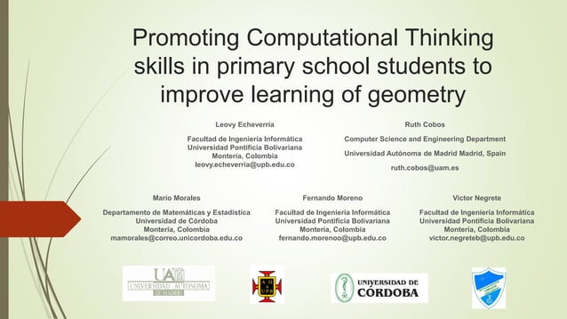 11_04_2019 EDUCON Award: "Promoting computational thinking skills in Primary School students to ...